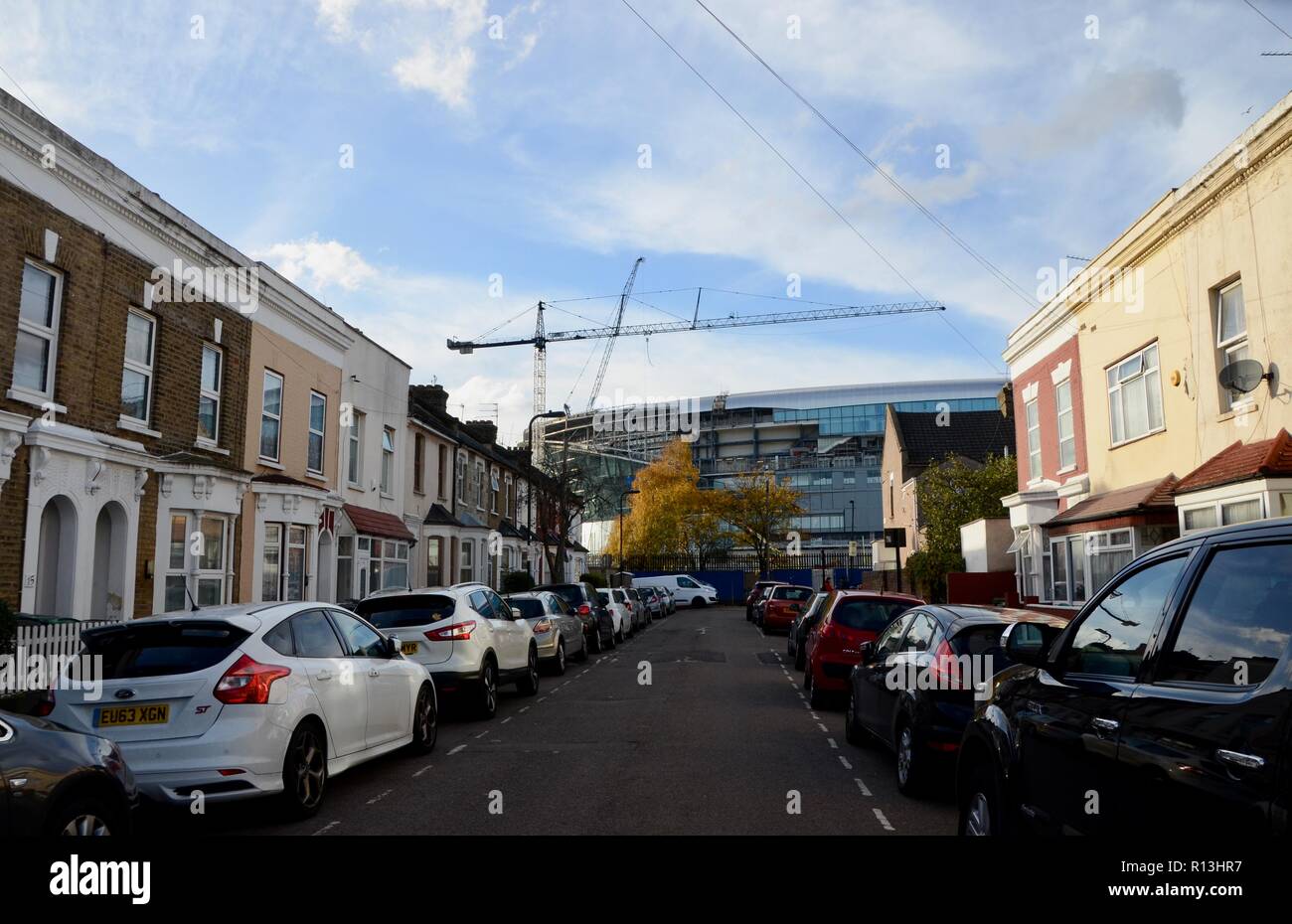 Tottenham's new stadium under construction in tottenham haringey N17 ...