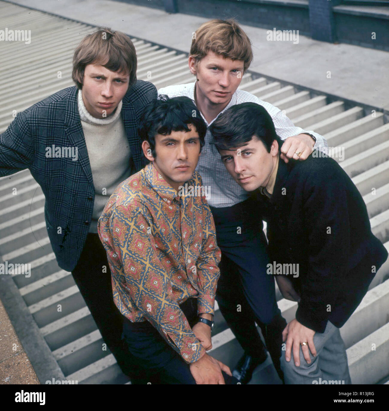 THE SEARCHERS UK pop group about 1968. From left: John Blunt, Frank ...