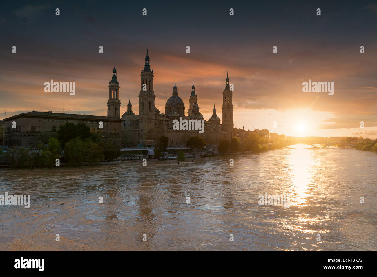 Cathedral Basilica of Our Lady of the Pillar, Zaragoza the capital city ...