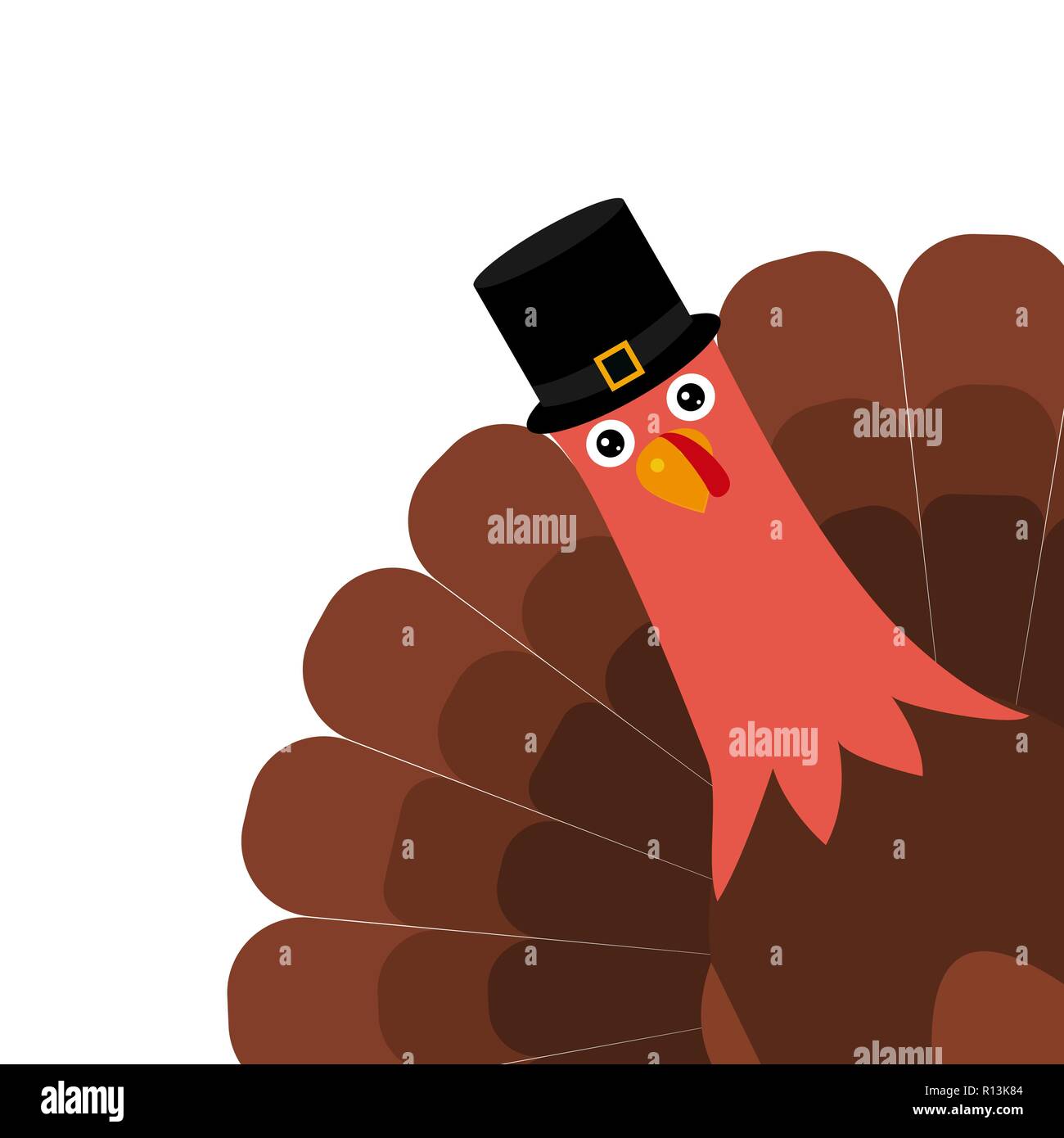 Funny thanksgiving greeting turkey cartoon hi-res stock photography and ...