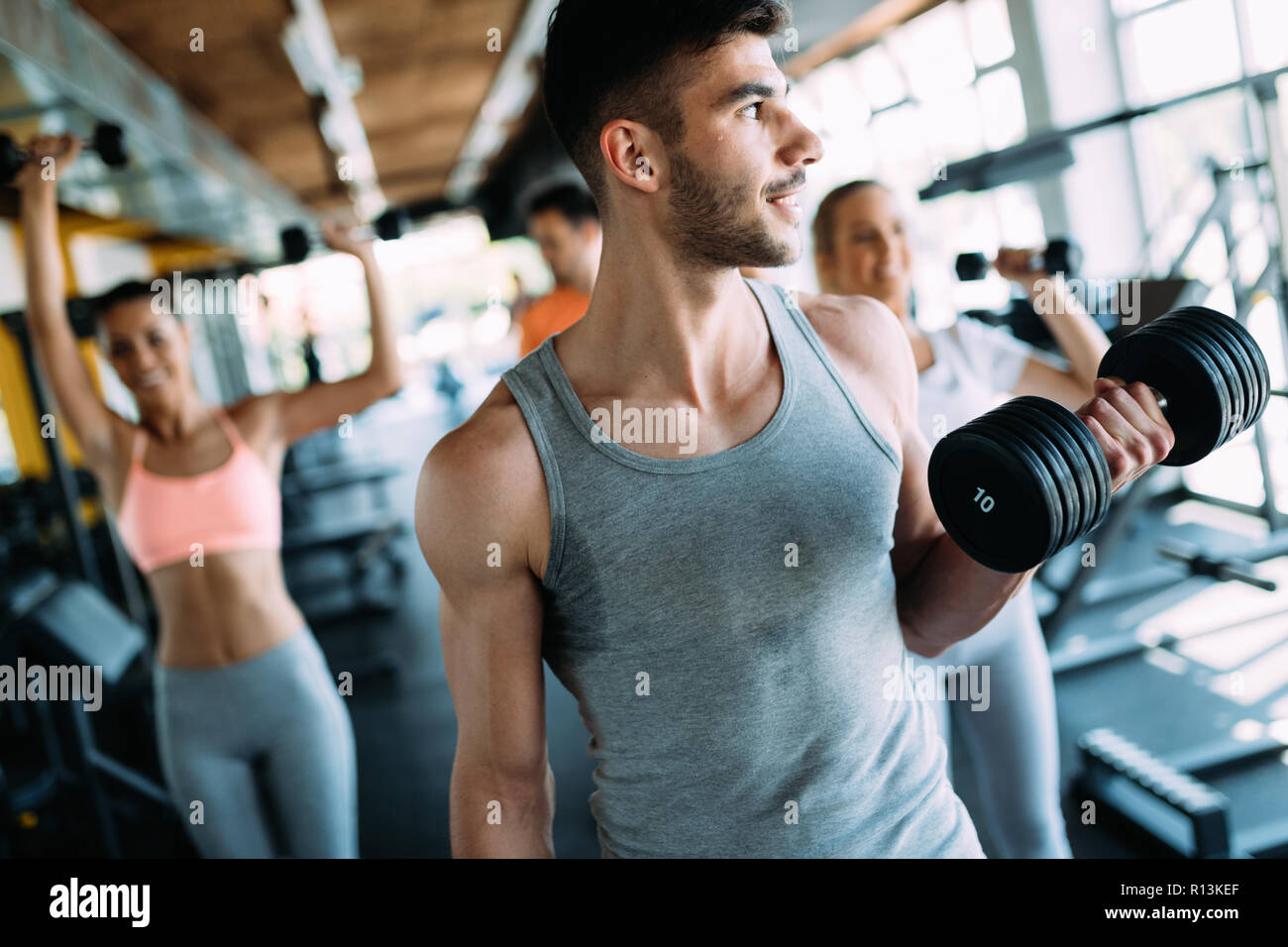 Group healthy people fitness hi-res stock photography and images - Alamy