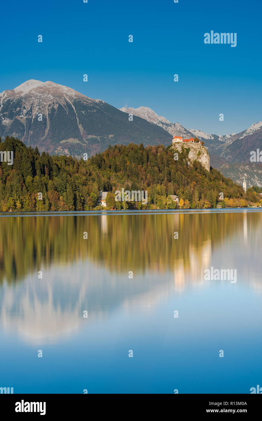 Lake bled on foggy hi-res stock photography and images - Alamy