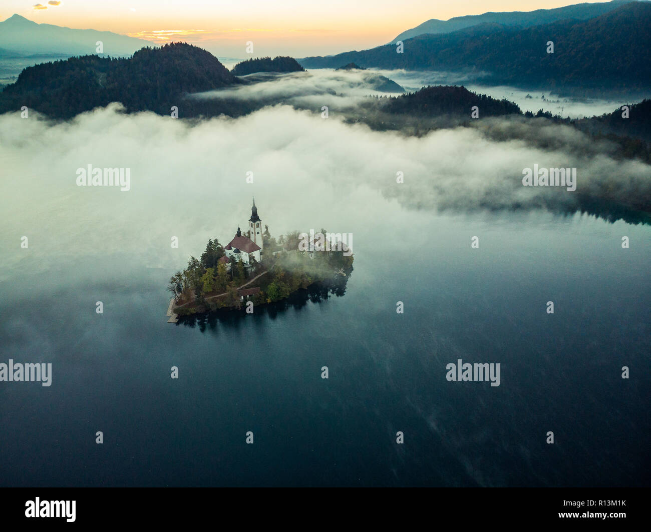 Bled castle fall foliage hi-res stock photography and images - Alamy