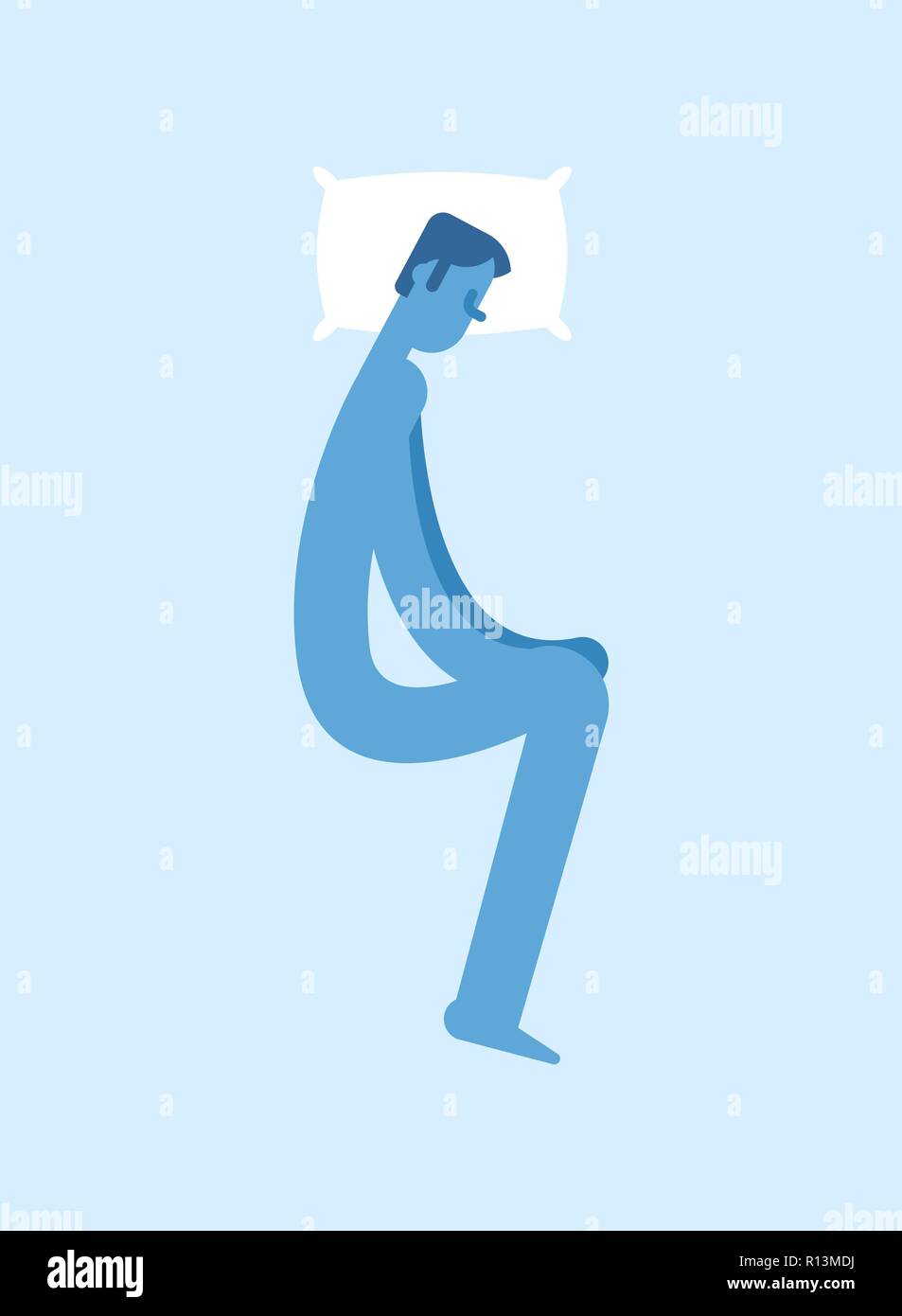 Handsome man portrait bed Stock Vector Images - Alamy