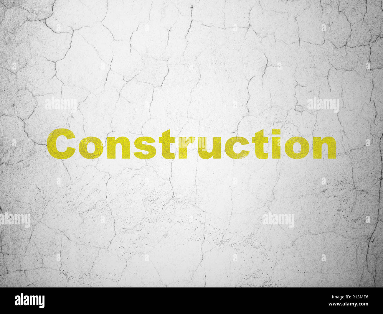 Construction concept: word Construction on wall background Stock Photo ...