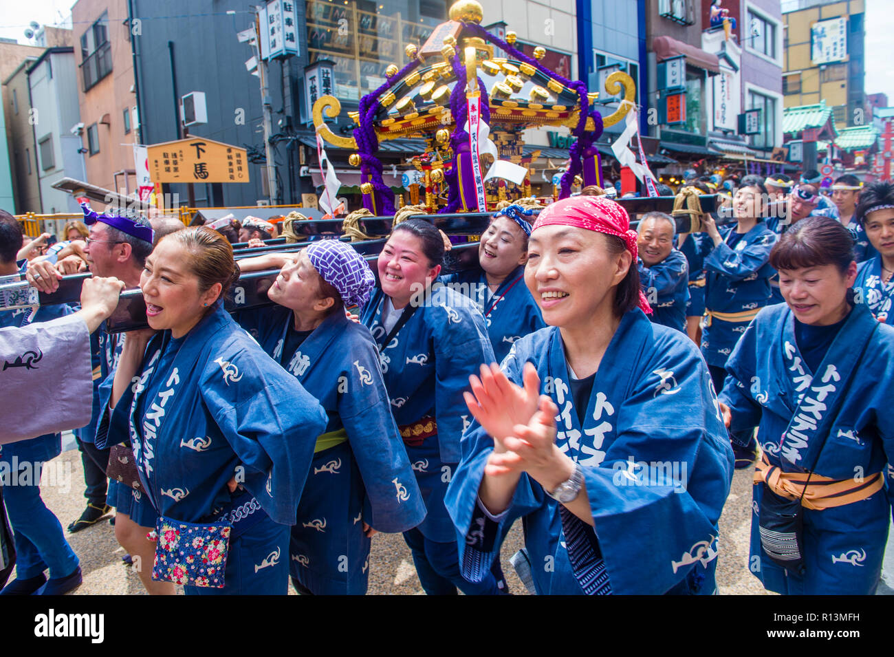 Participants in the Kanda Matsuri in Tokyo, Japan Stock Photo - Alamy