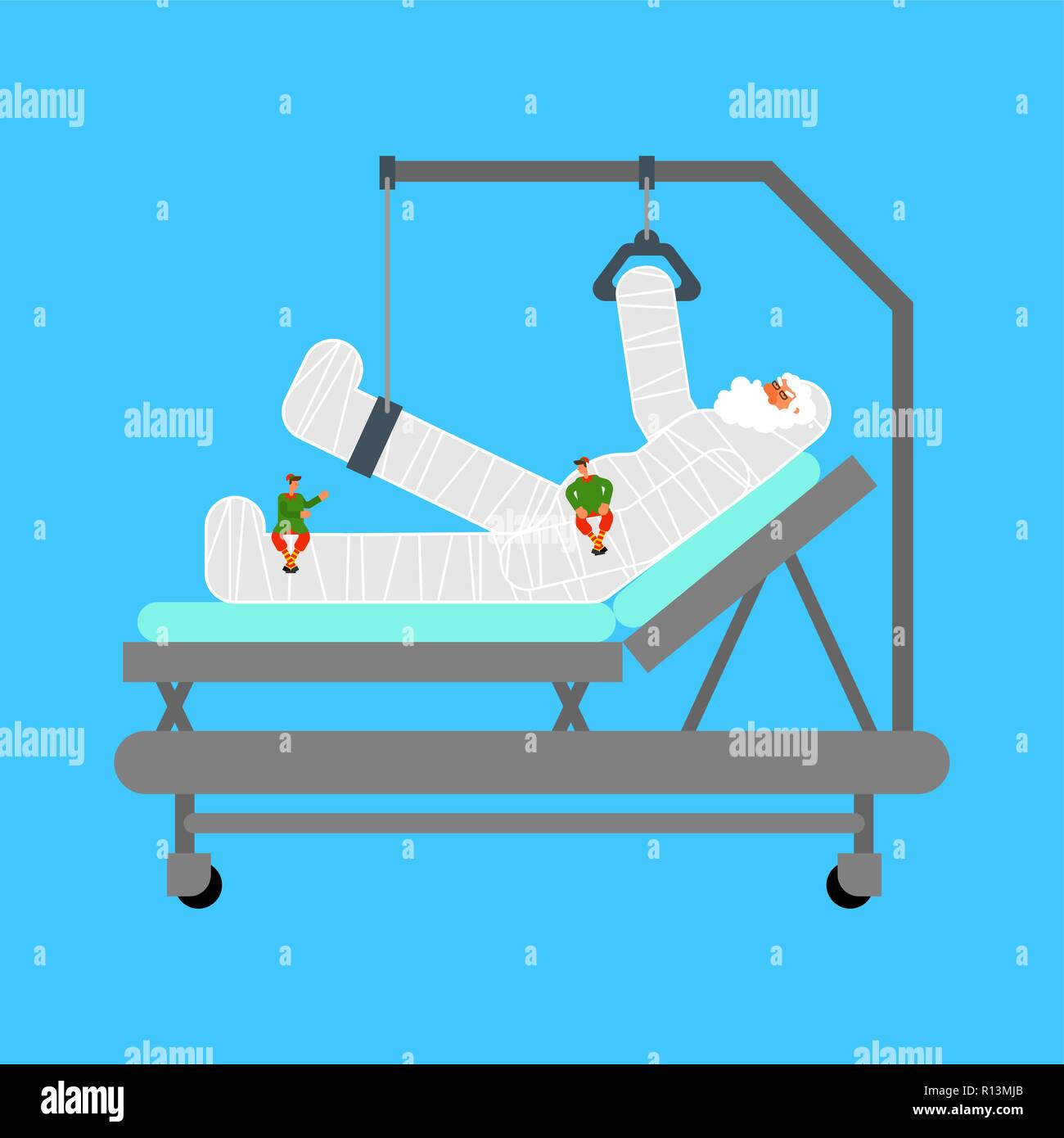 Elderly person on hospital Stock Vector Images - Alamy
