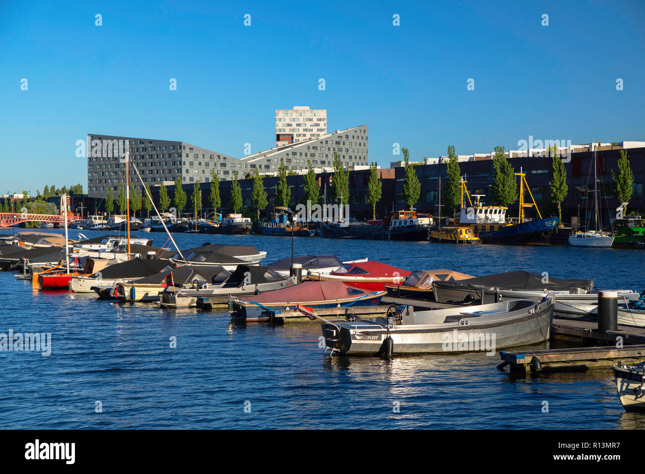 The Whale building and harbour, Zeeburg, Amsterdam, Noord Holland ...