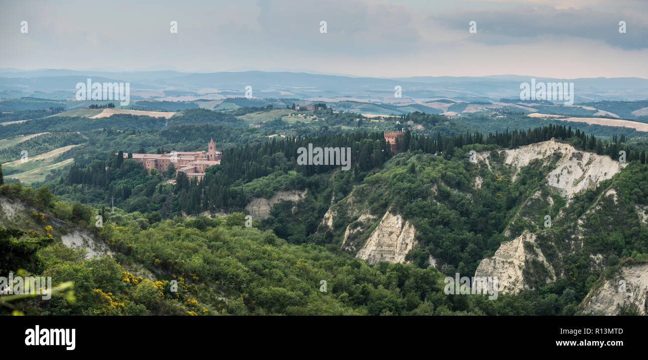 The Abbey of Monte Oliveto Maggiore (Benedictine monastery) and its ...
