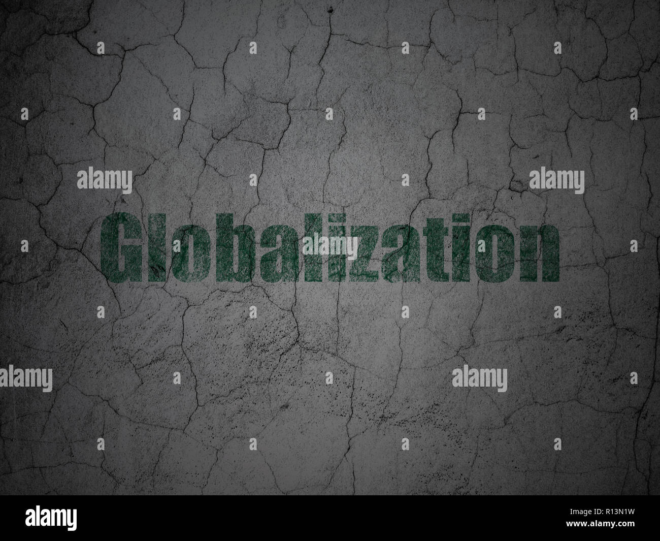 Business concept: Globalization on grunge wall background Stock Photo ...