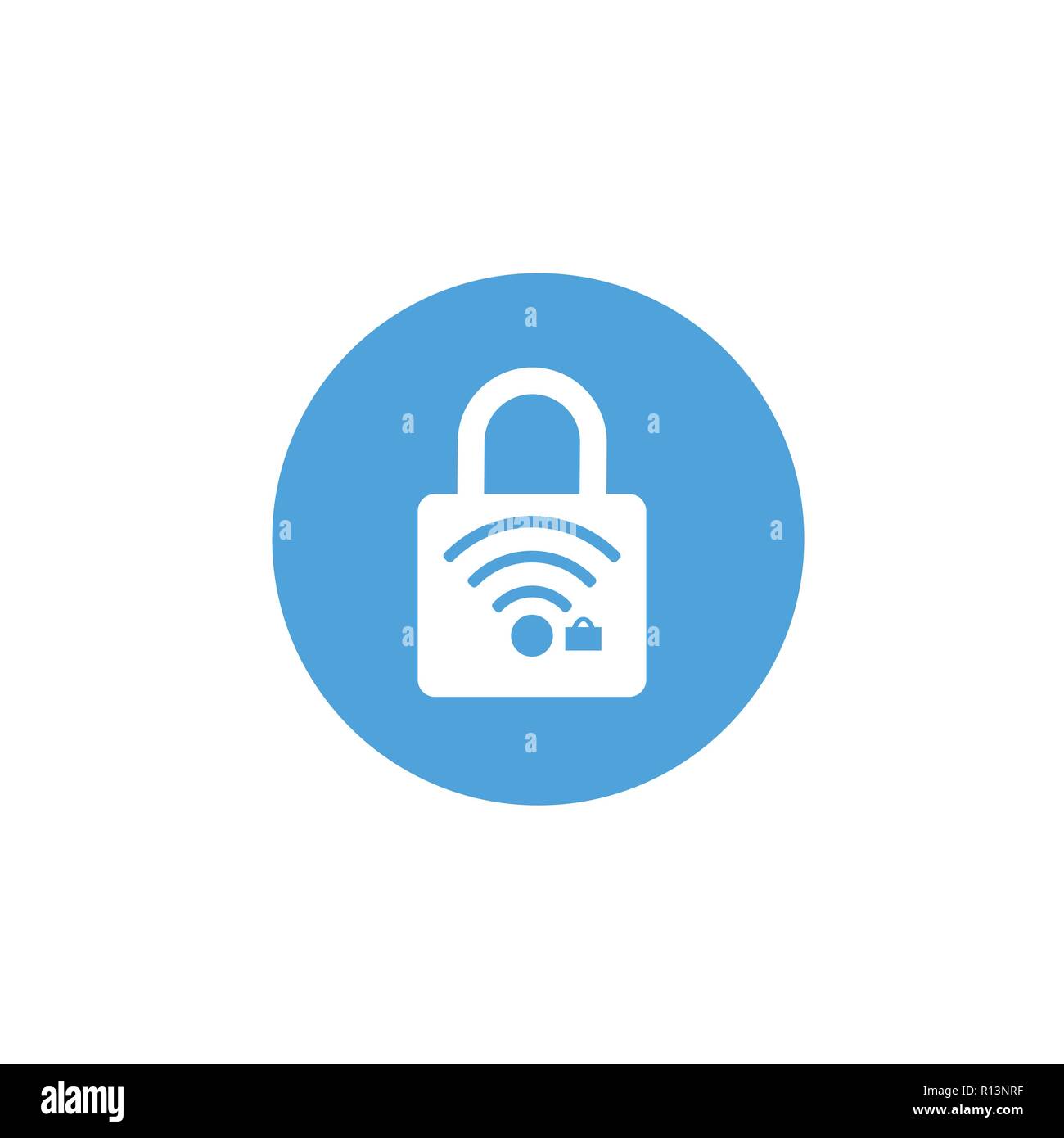 Lock icon. Padlock sign. WiFi. Protected wi-fi. Vector illustration ... Lock icon. Padlock sign. WiFi. Protected wi-fi. Vector illustration ...