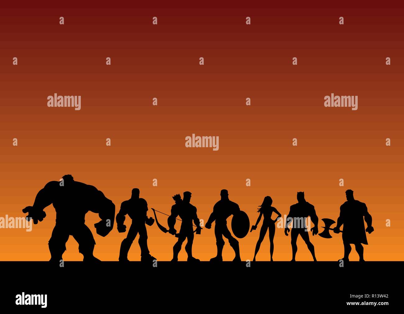 Power strength team Stock Vector Images - Alamy