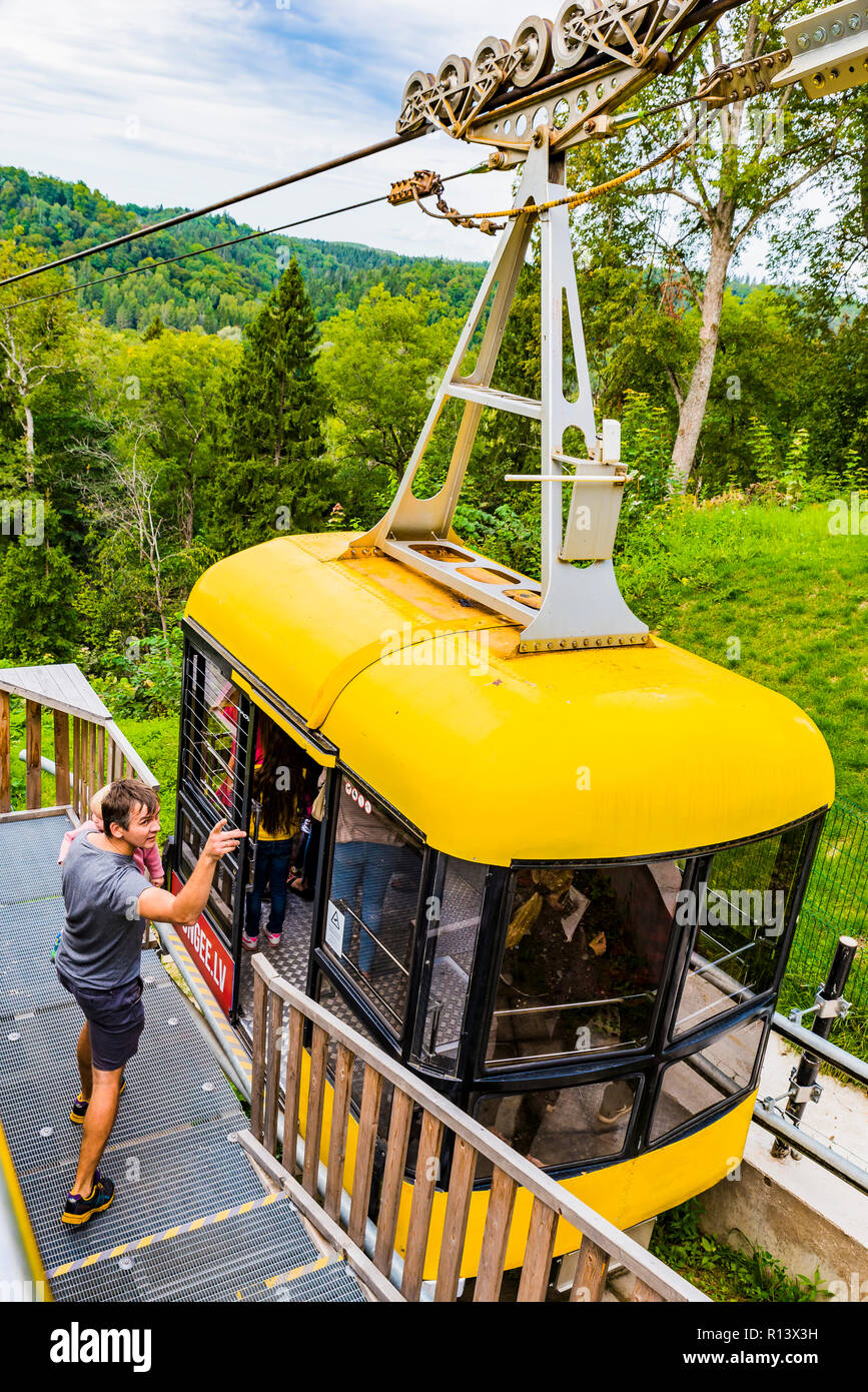 Cable car from Sigulda to Krimulda, Gauja National Park, Sigulda ...