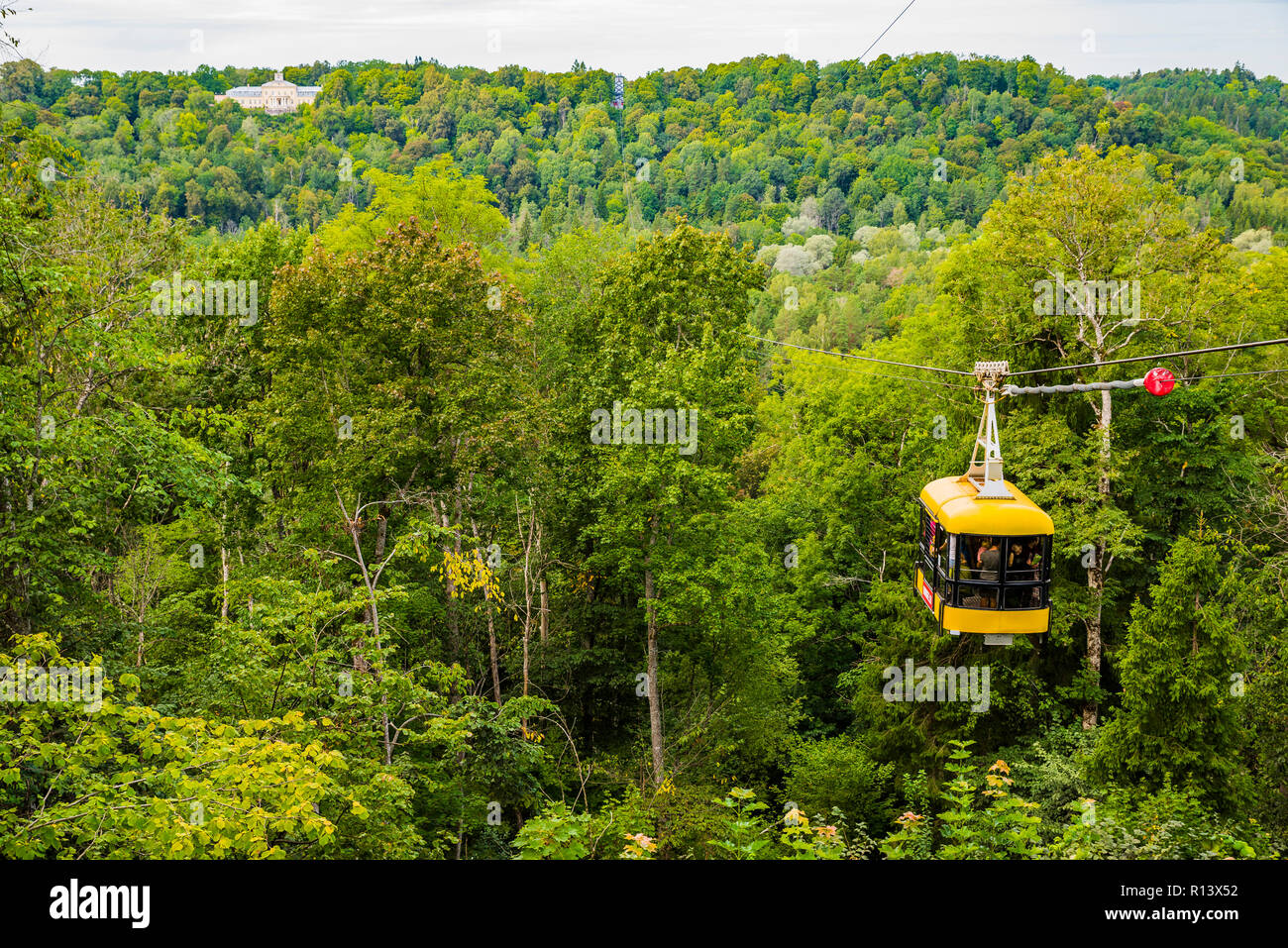 Cable car from Sigulda to Krimulda, Gauja National Park, Sigulda ...