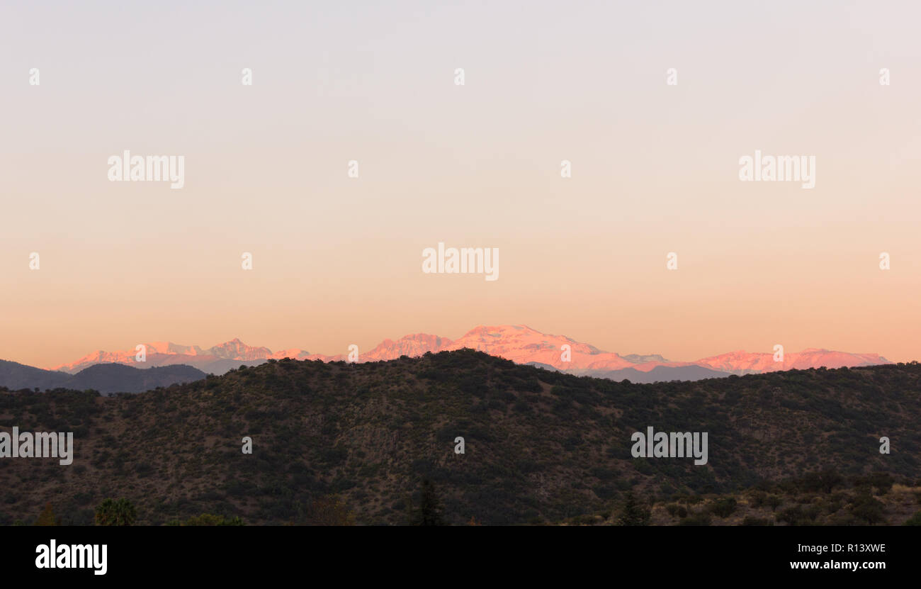 Peaks the andes mountain range snow hi-res stock photography and images ...