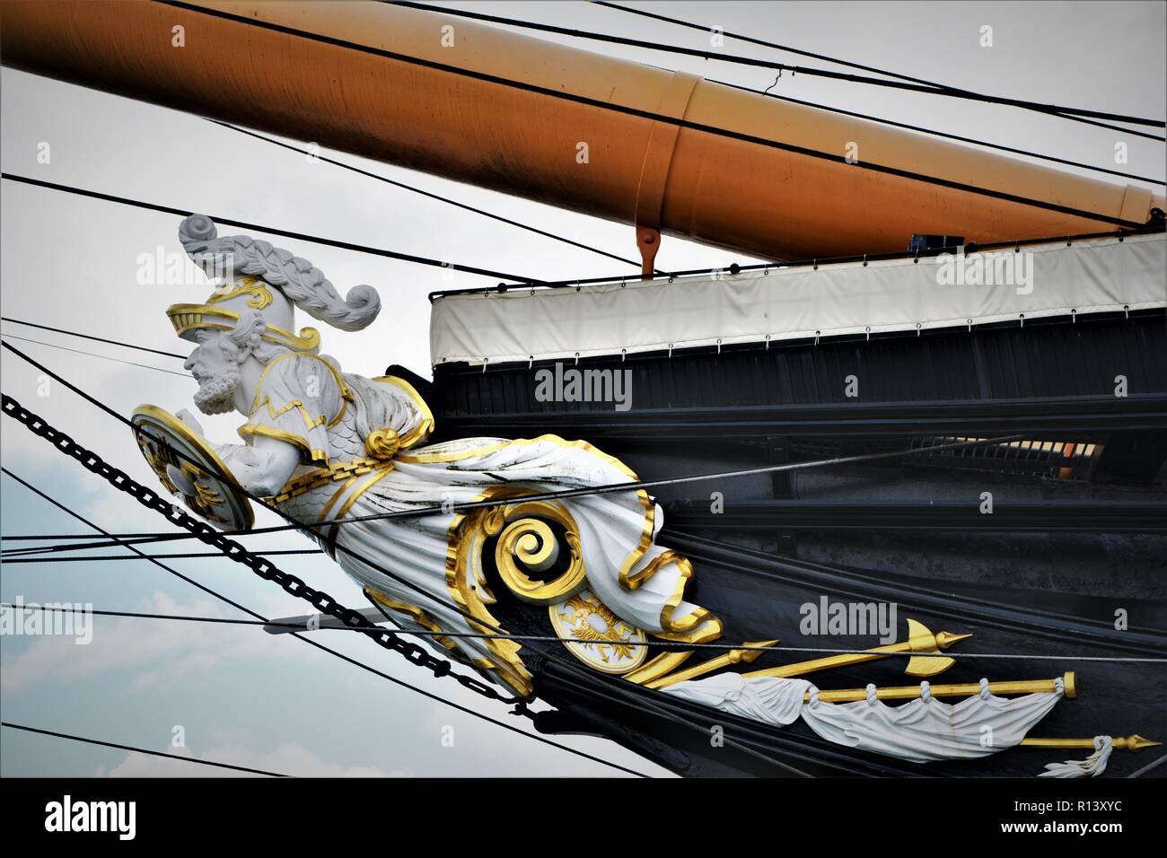 Figurehead on the prow of a sailing ship Stock Photo - Alamy