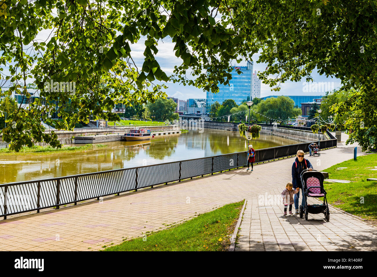 Promenade along the river Emajõgi - Mother river - Tartu, Tartu County ...