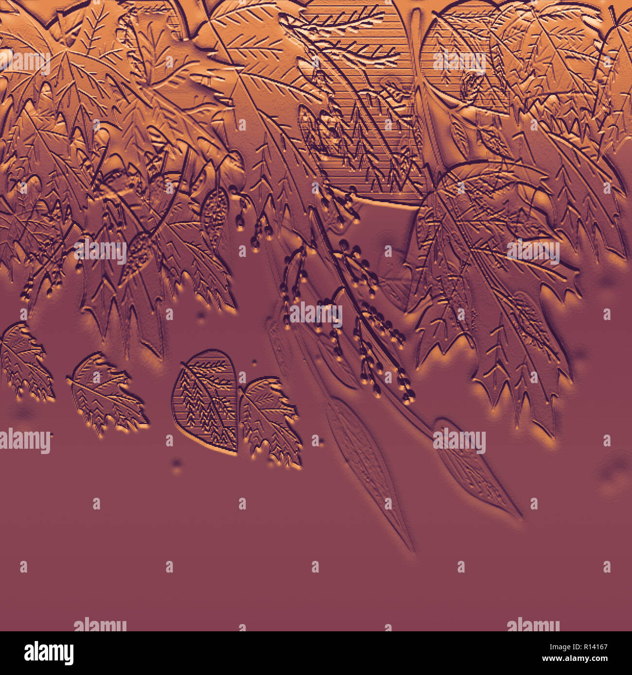 Autumn theme embossed background. Textured modern artwork for printed ...