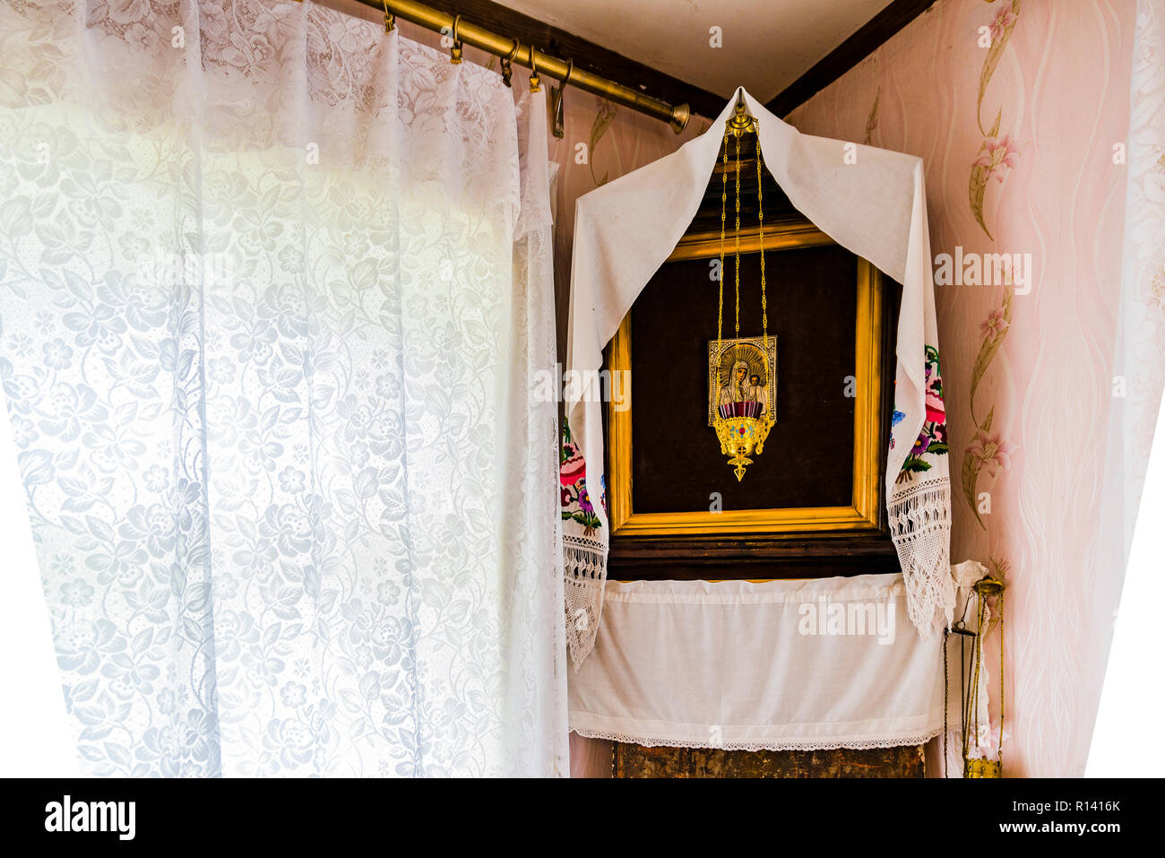 Interior Kolkja Museum of Old Believers. Russians whose ancestors went ...