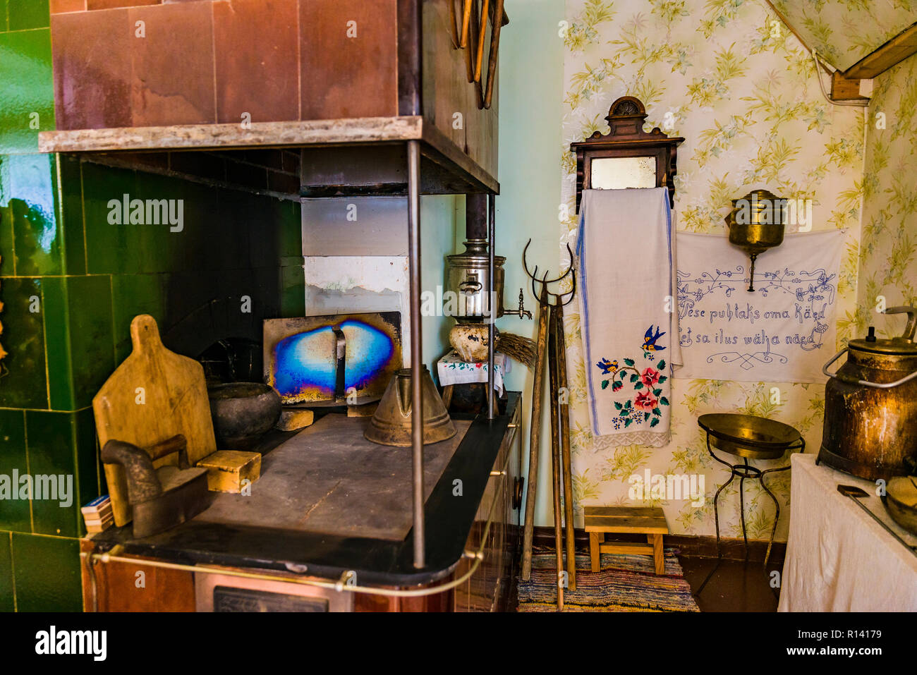 Interior Kolkja Museum of Old Believers. Russians whose ancestors went ...