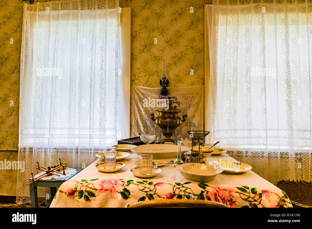 Interior Kolkja Museum of Old Believers. Russians whose ancestors went ...