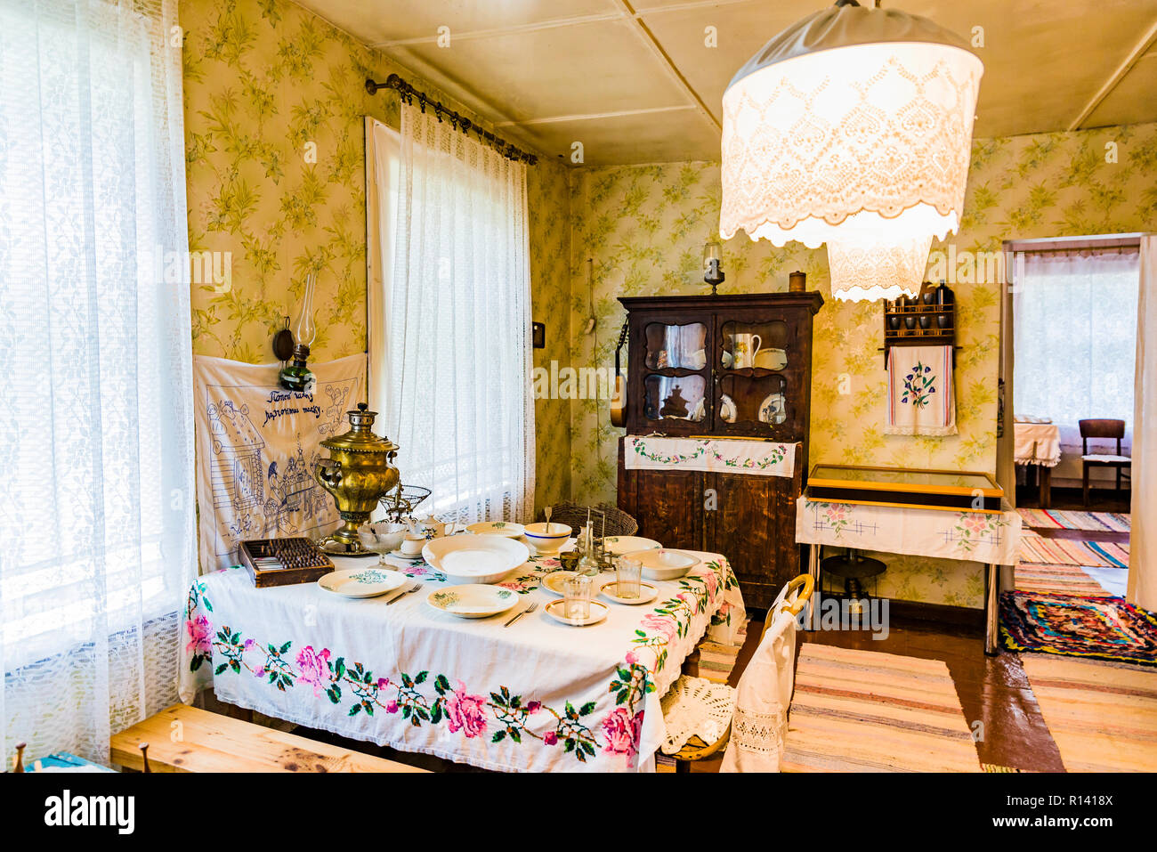 Interior Kolkja Museum of Old Believers. Russians whose ancestors went ...