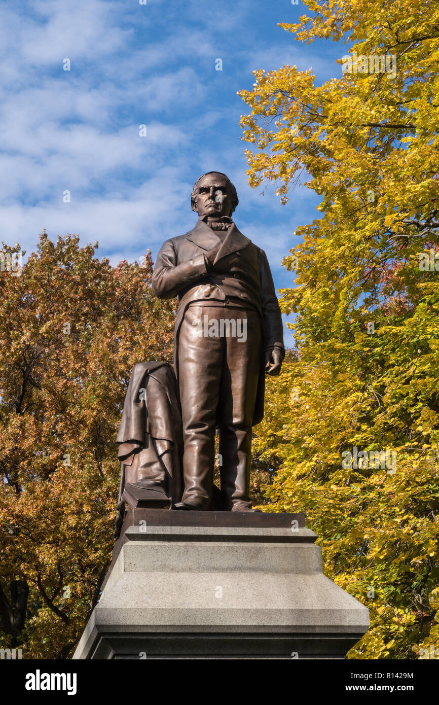 Statue of Daniel Webster, Central Park, NYC Stock Photo - Alamy