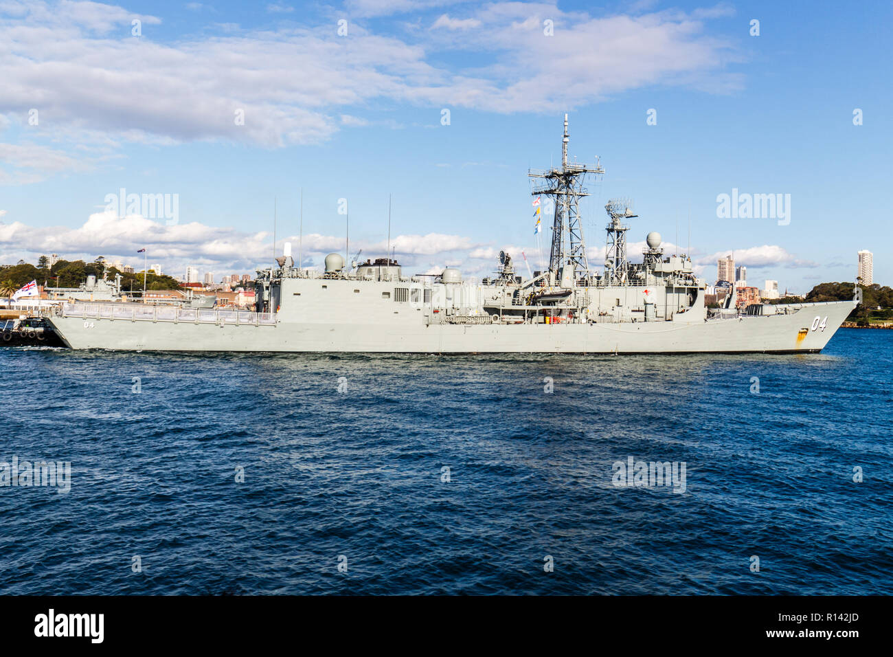 Sydney, Australia - 5th June 2015: Australian Navy ship HMAS Darwin ...