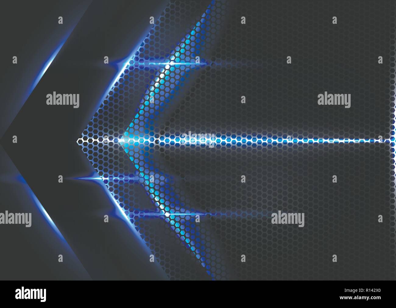 Hexagonal grid Stock Vector Images - Alamy