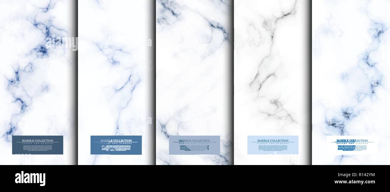 Marble collection abstract pattern texture navy blue sky background ...