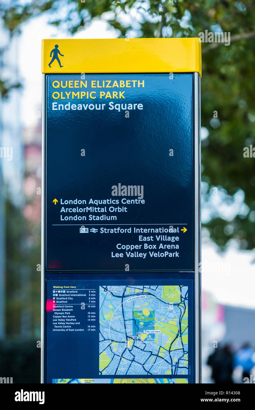 Endeavour Square, Queen Elizabeth Olympic Park, Stratford, London ...