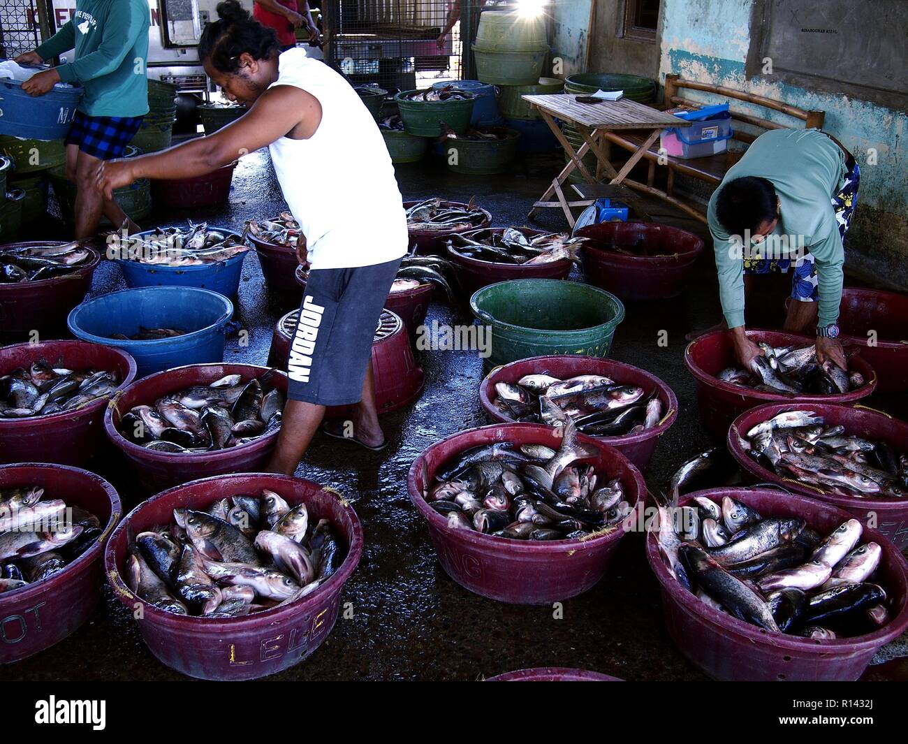 BINANGONAN, RIZAL, PHILIPPINES - NOVEMBER 8, 2018: A fish port and ...