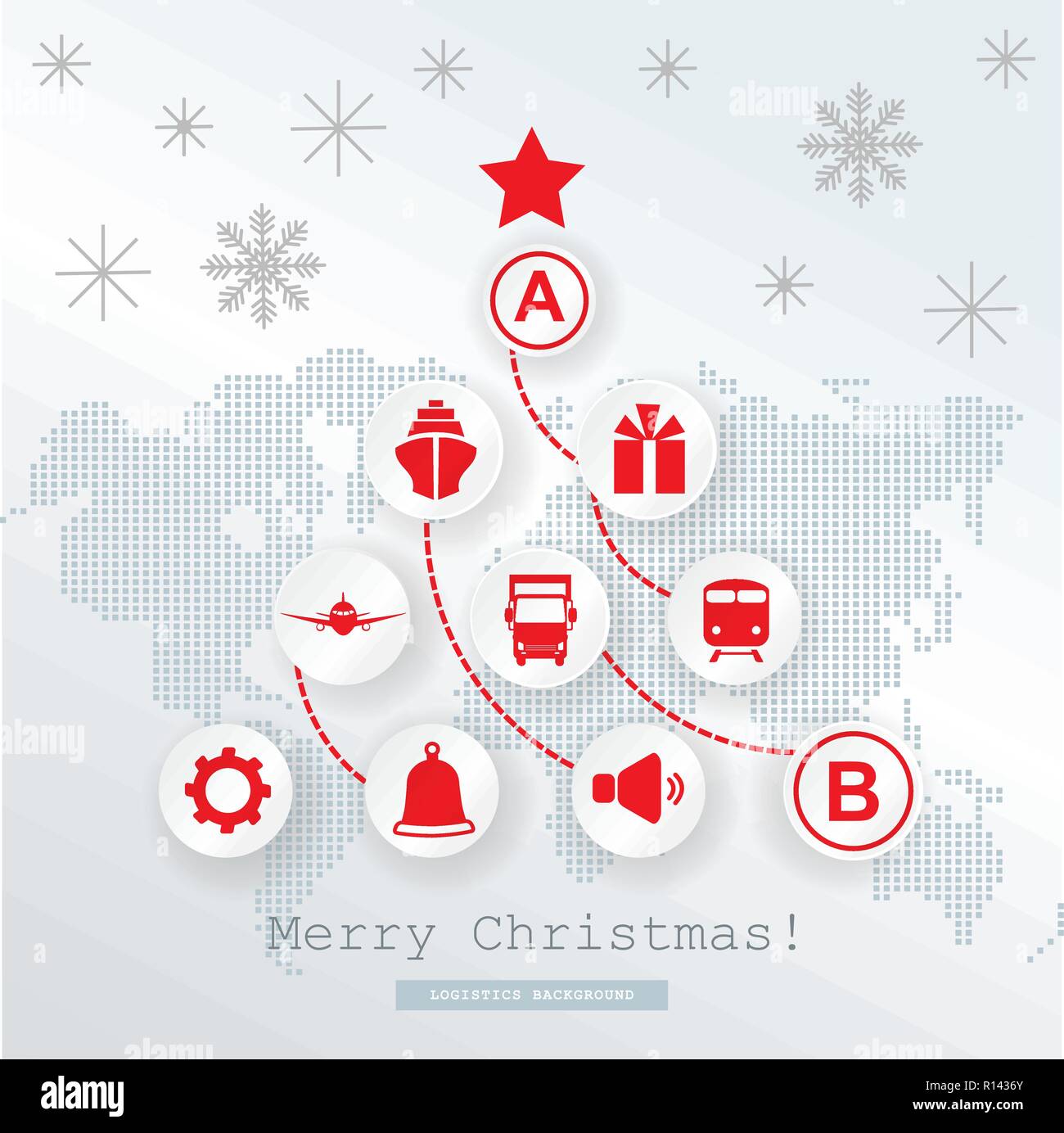 Merry christmas logistics hi-res stock photography and images - Alamy