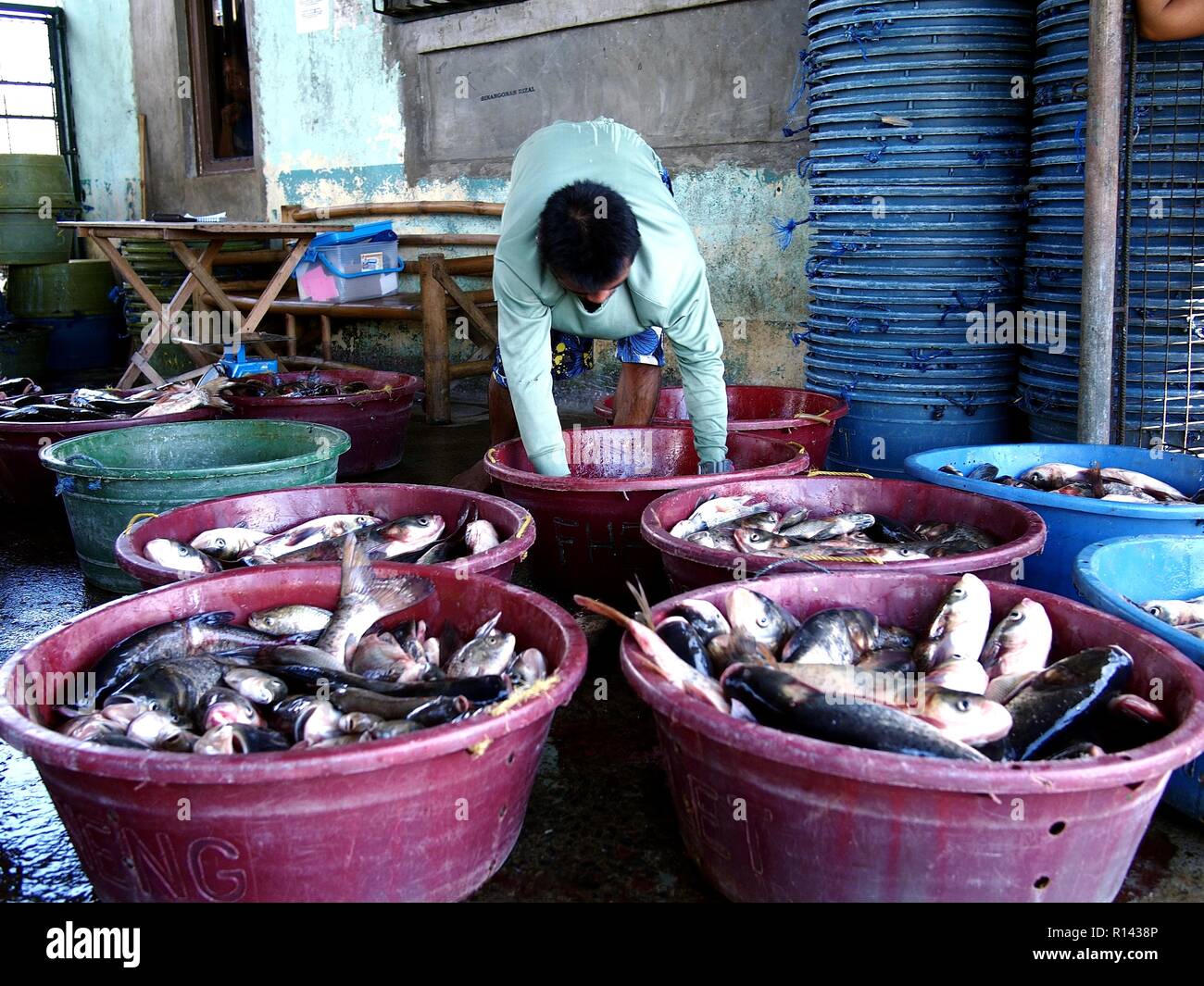 BINANGONAN, RIZAL, PHILIPPINES - NOVEMBER 8, 2018: A fish port and ...