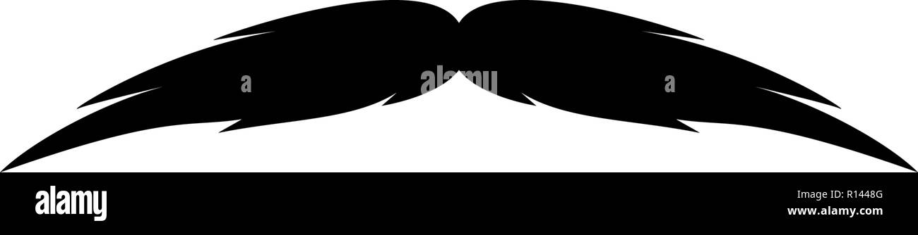 Retro style mens fake mustache black icon Stock Vector Image & Art - Alamy
