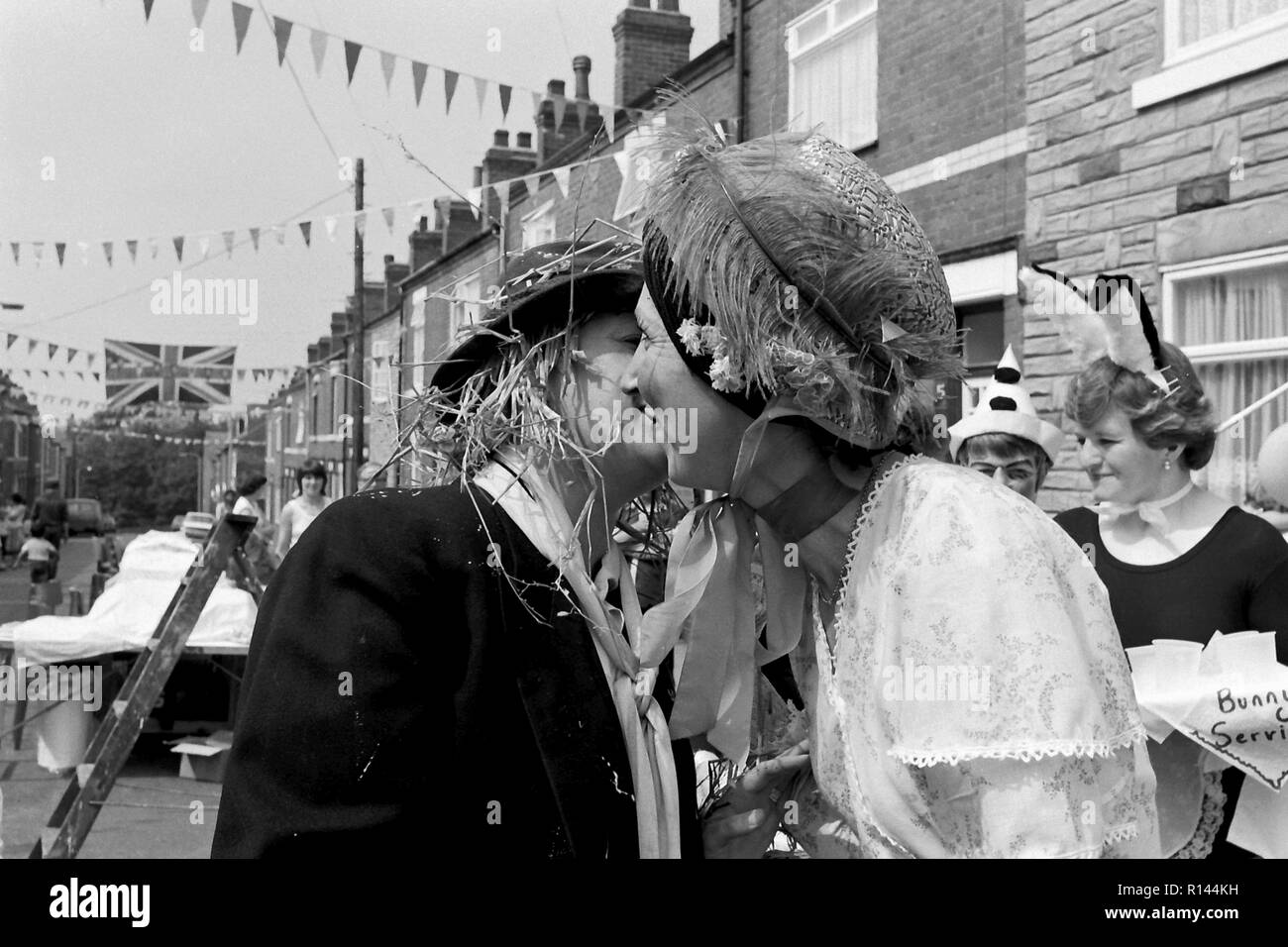 Street party Leeds 1982 Stock Photo - Alamy