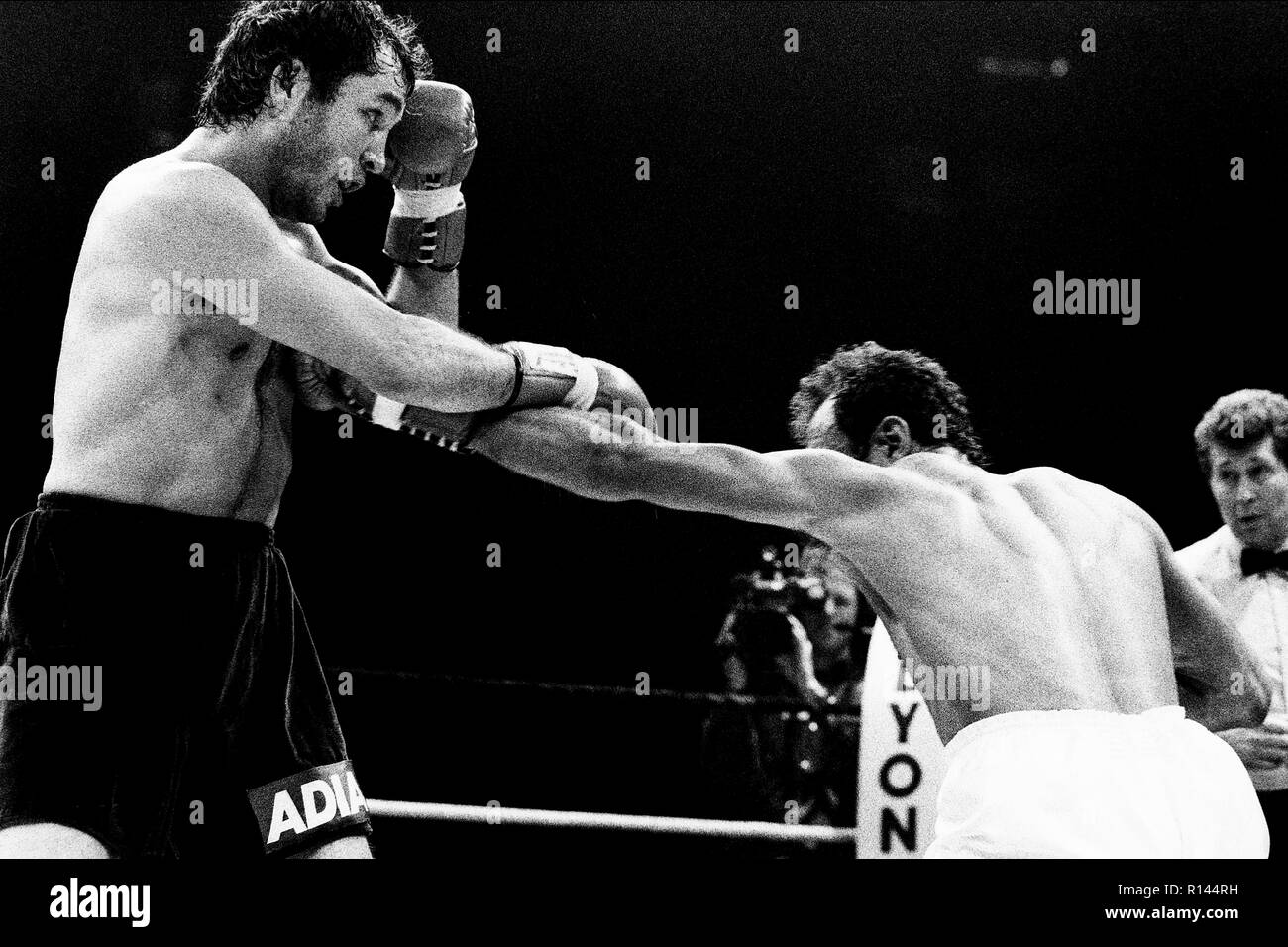 Archives 90ies: French boxer Chistophe Tiozzo fights in Lyon, France ...