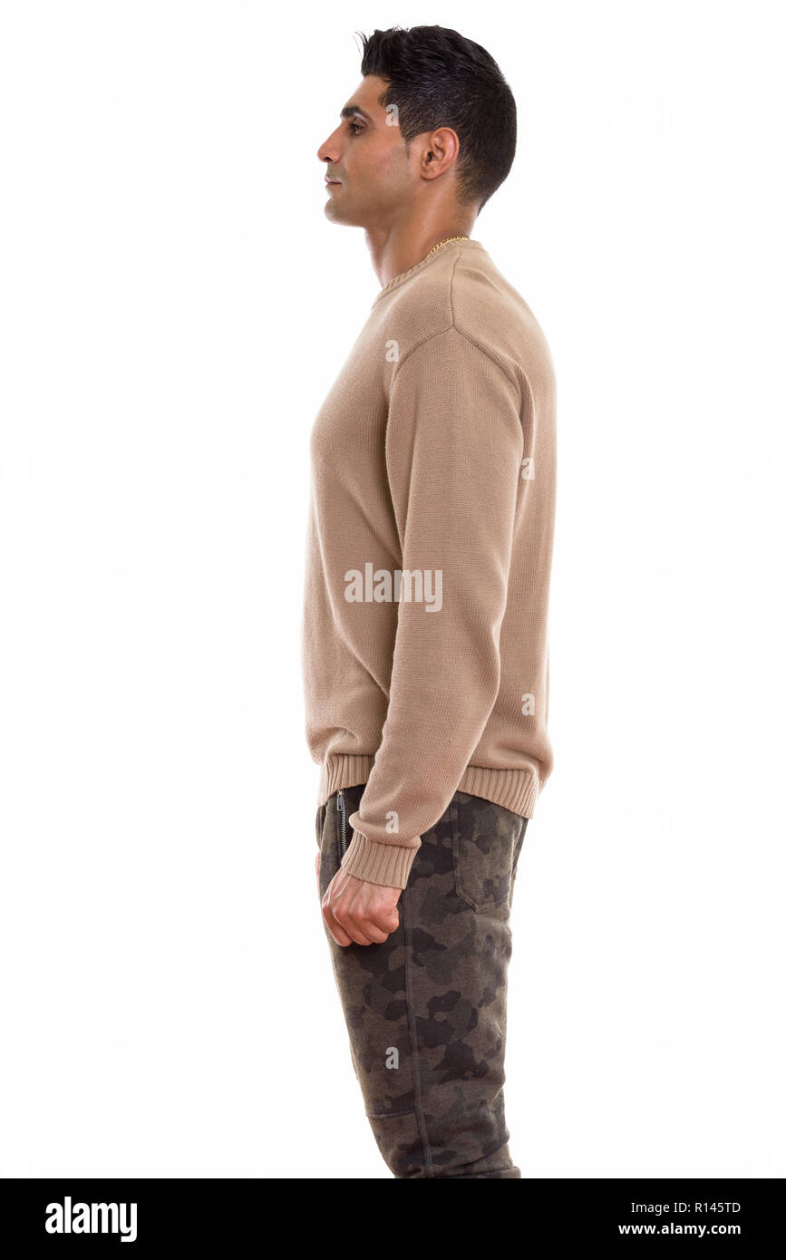 Silhouette Man Standing Profile