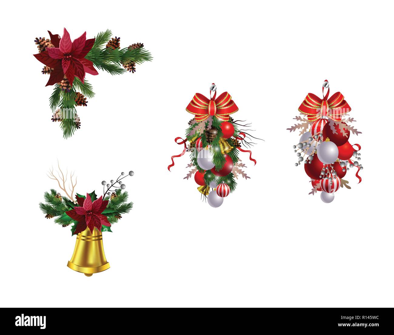 Christmas decoration set Stock Vector Image & Art - Alamy