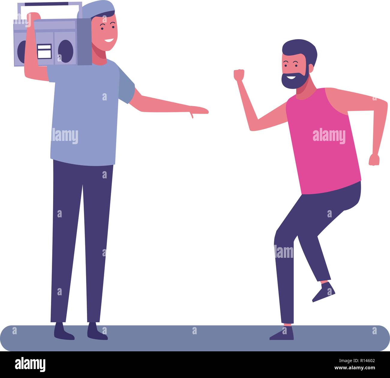 Friends having fun cartoons Stock Vector Image & Art - Alamy