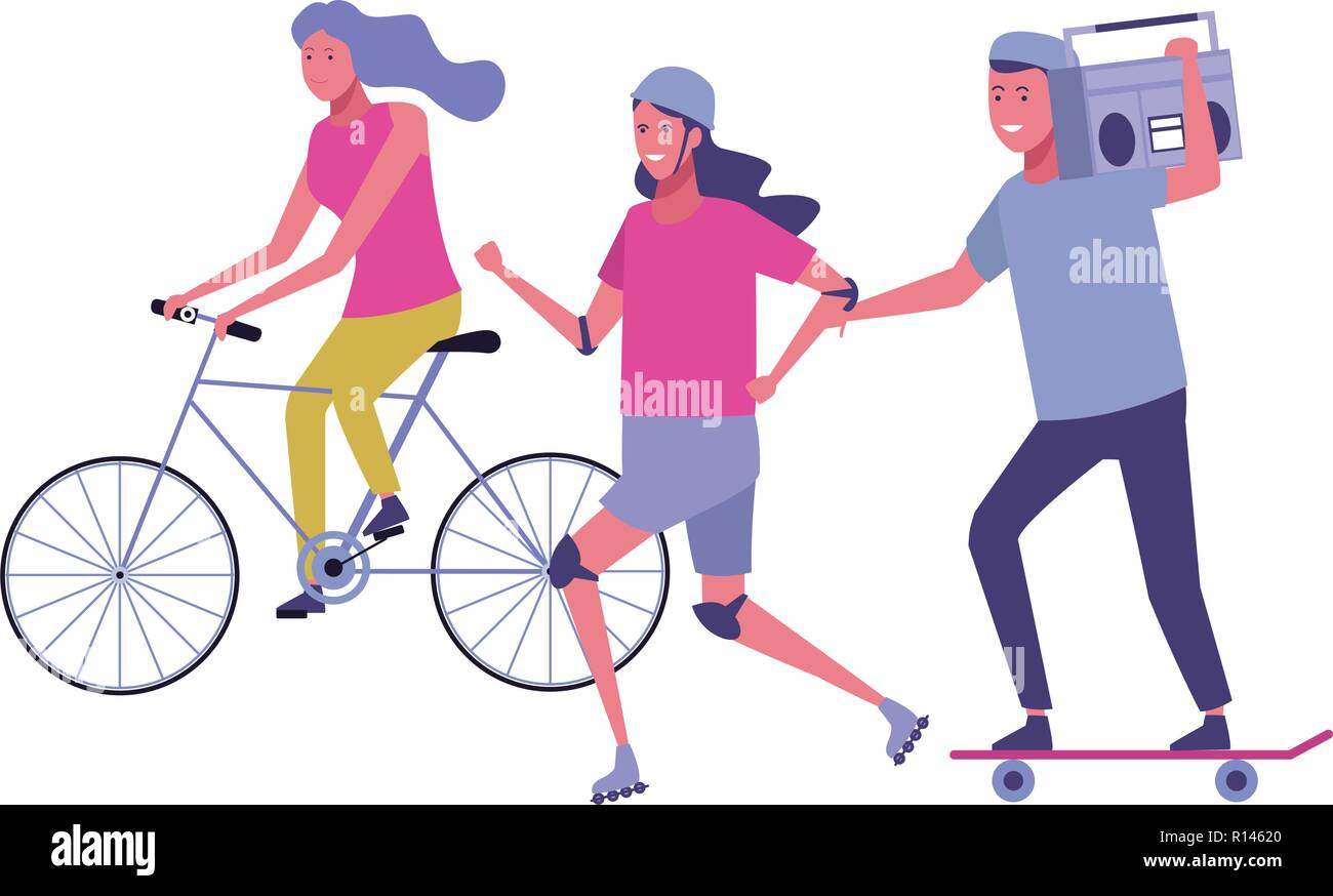 Happy women man having fun Cut Out Stock Images & Pictures - Alamy