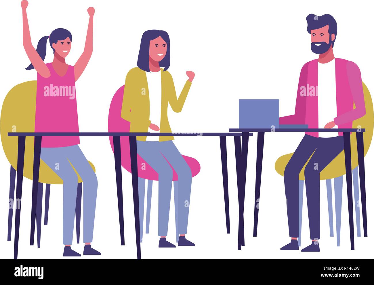 Friends having fun cartoons Stock Vector Image & Art - Alamy