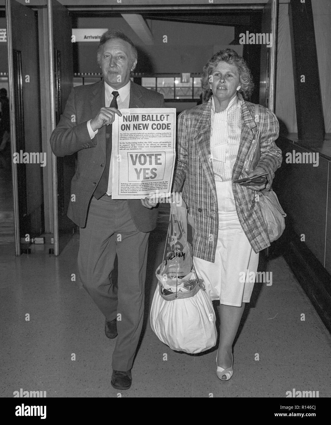 Num president arthur scargill in london hi-res stock photography and ...