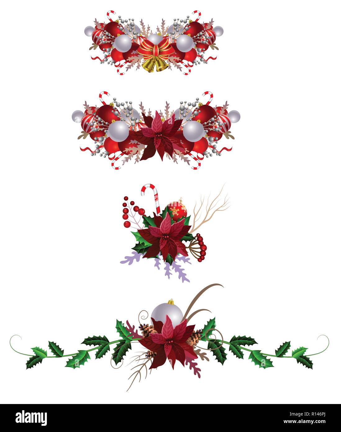 Christmas decoration set Stock Vector Image & Art - Alamy