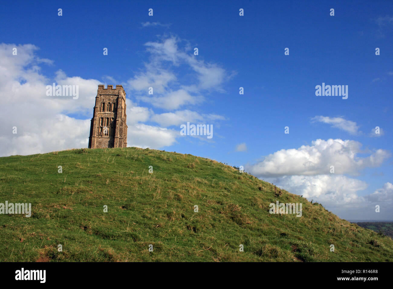 St Michael's Tower, Glastonbury Tor, Somerset, UK Stock Photo - Alamy