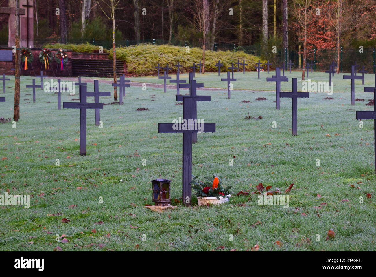 A grave marker 22.Jul.1940, the oldest German Soldier Wilhelm Weiner ...
