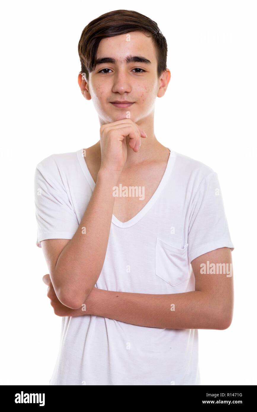 Teen boy pensive hi-res stock photography and images - Alamy