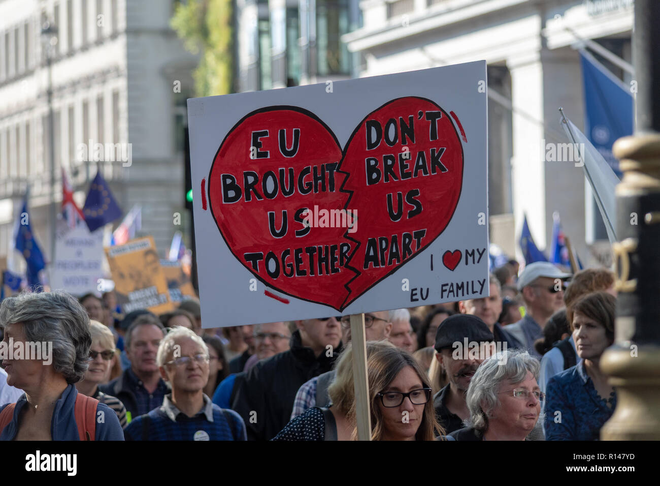 Peoples vote march (Brexit) in London, where 700,000 came out to ...