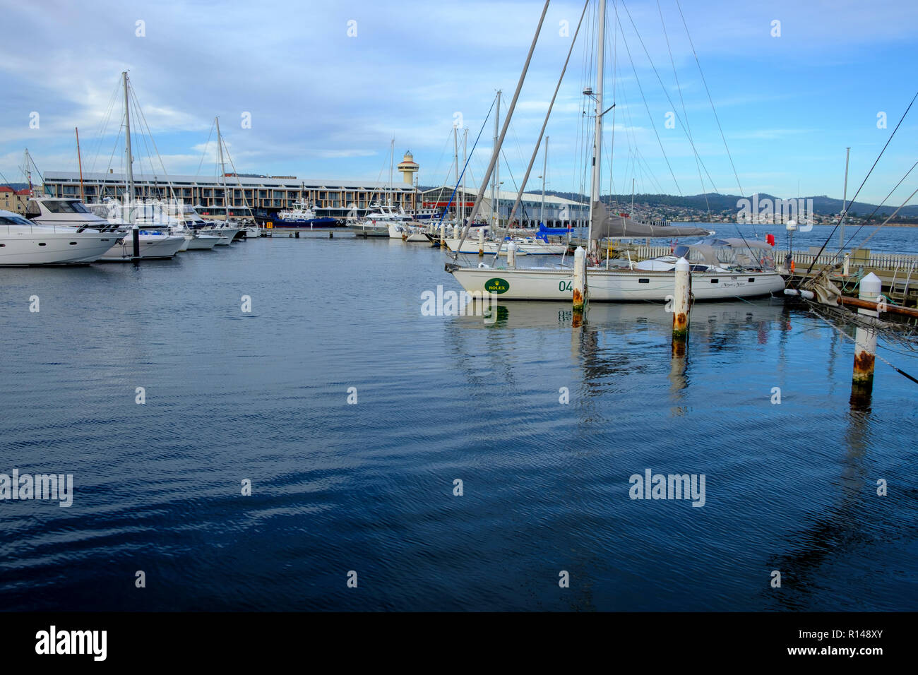 At the Hobart waterfront Stock Photo - Alamy