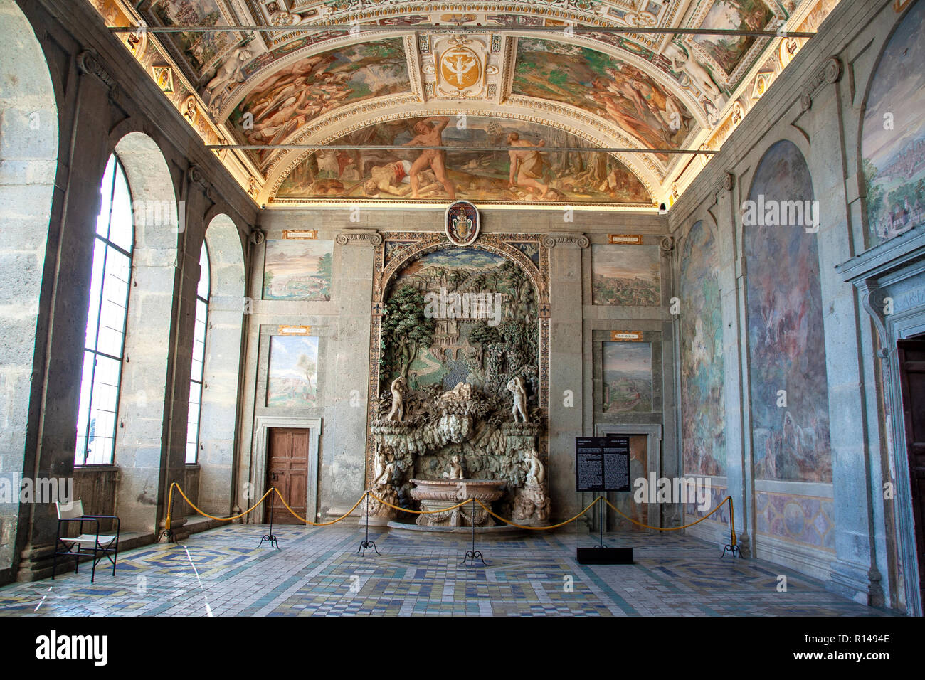 AT CAPRAROLA , VITERBO, Lazio, Italy - On 12/30/2016 -Hercules hall ...